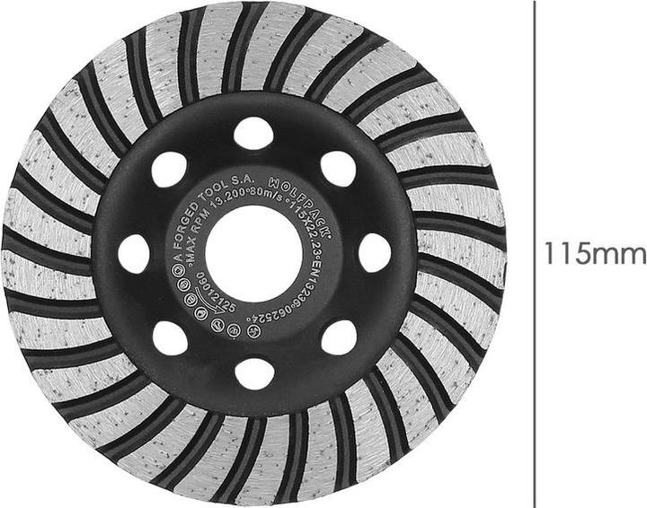 Wolfpack-Tires Disco Diamante 115 Mm Para Desbaste Segmentado Turbo ...