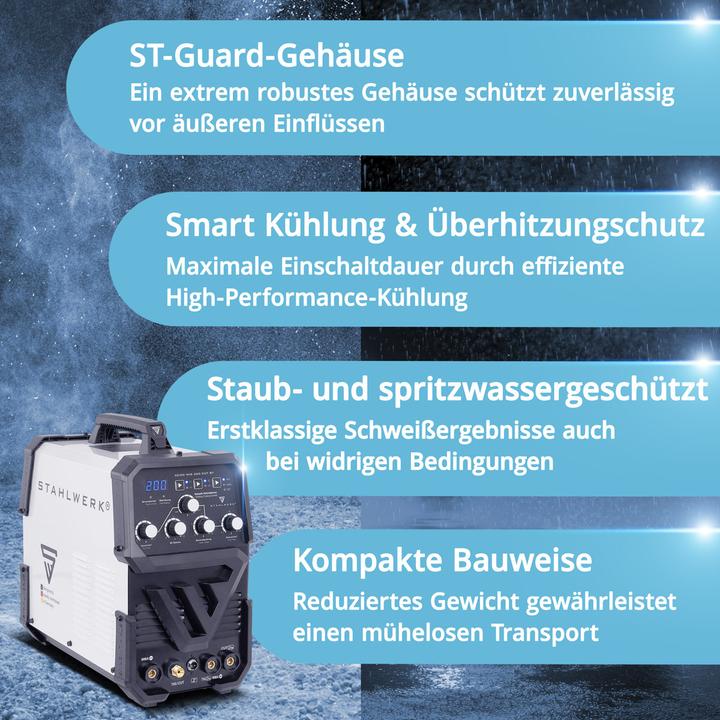 Stahlwerk Schweissgerät AC/DC WIG 200 CUT mit MMA und integriertem ...