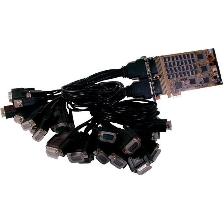 Exsys Scheda PCI-Express 32S seriale RS-232 con 4 cavi Octopus con ...