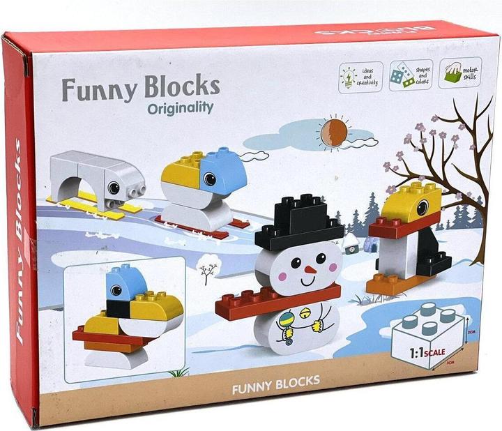 Kids Home Toys KHT 188-419W Tiere im Winter - grosse Klemmbausteine ...