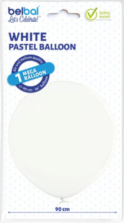 Belbal Giant Round Balloon Ø 90 cm WHITE - buy at Galaxus