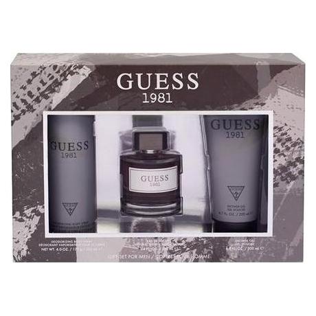 Guess 1981 For Men - Eau De Toilette 100 ml, Duschgel 200 ml, Deodorant ...