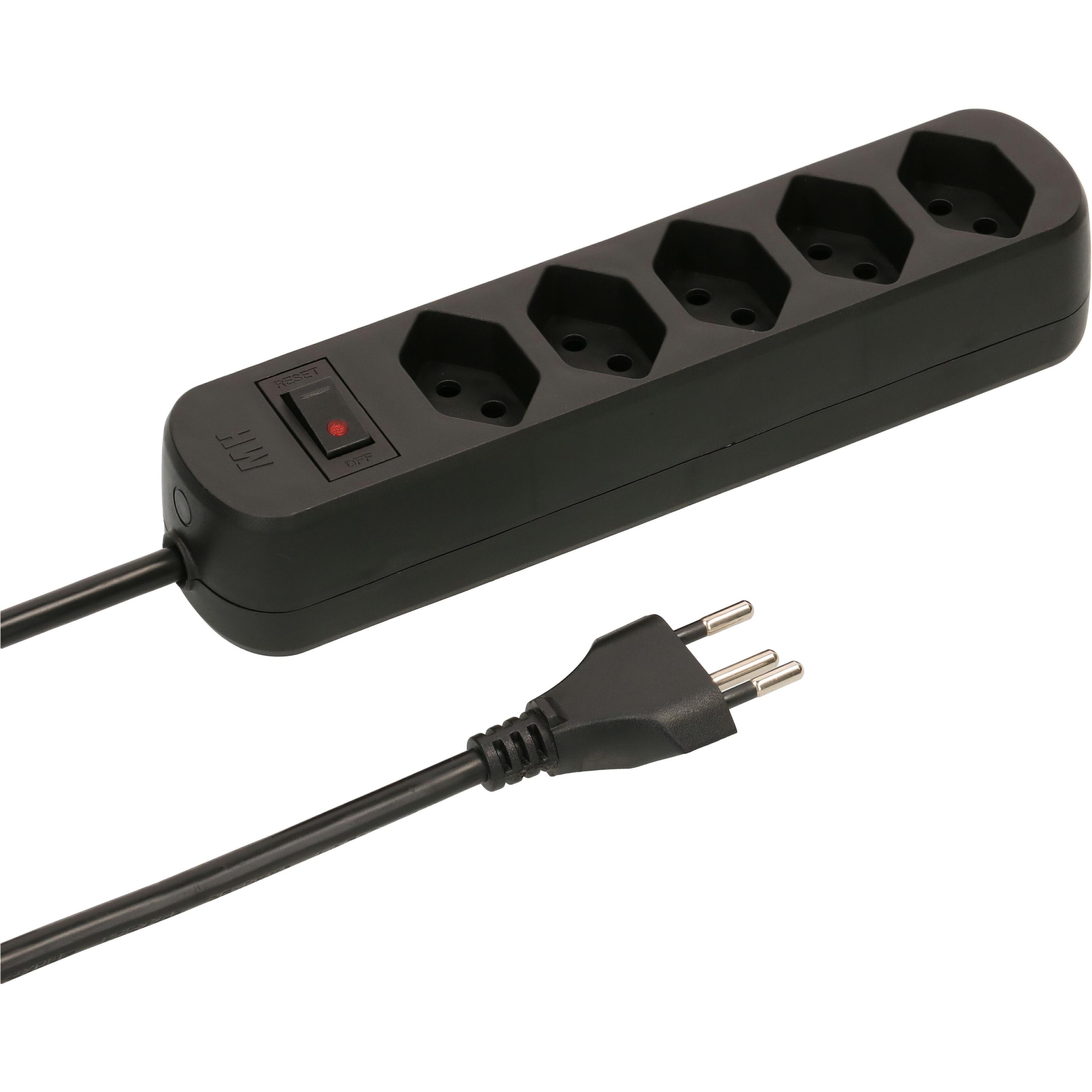 Max Hauri Basic Line mit Schalter (5x, Typ 13, 5 m) - Digitec