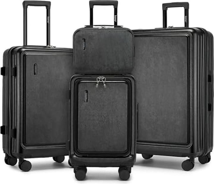 Kono Hard Shell Spinner Luggage Set with TSA Lock and 360° Wheels - Galaxus