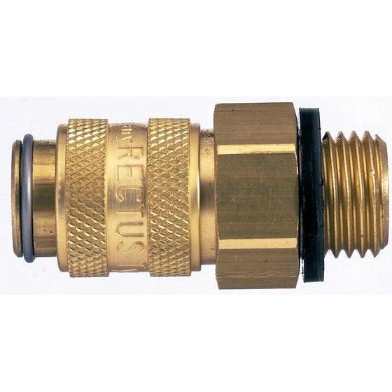 Legris Nickel Plated Brass Male Pneumatic Quick Connect Coupling, 1/4 ...