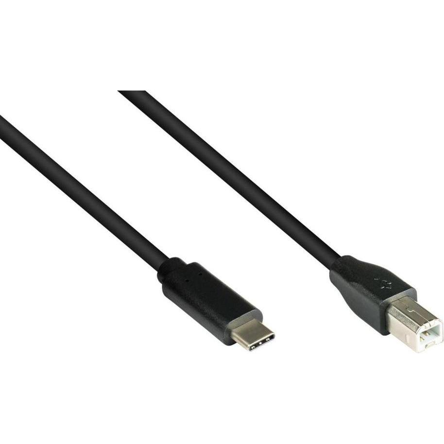 Varia Anschlusskabel USB 2.0, USB-C Stecker an USB 2.0 B Stecker, CU ...
