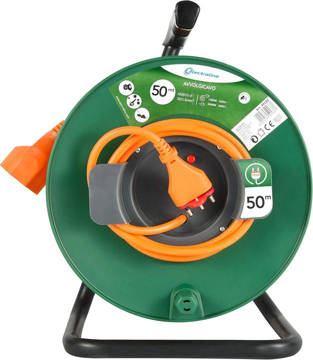 Electraline Elektrialine 49233 Garden Cable Reel, 50 m, Universal ...