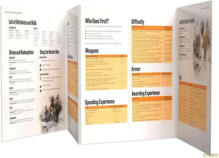 Renegade Hunter: The Reckoning 5th Edition RPG Storyteller's Screen Kit ...