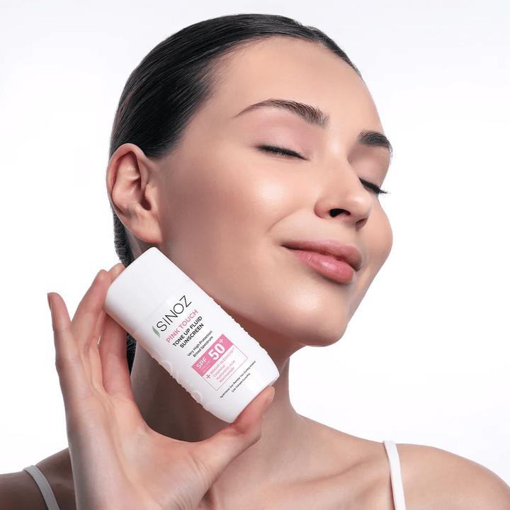 Sinoz Flüssigsonnencreme SPF50+ Pink Touch (Sonnencreme, Sonnencreme ...