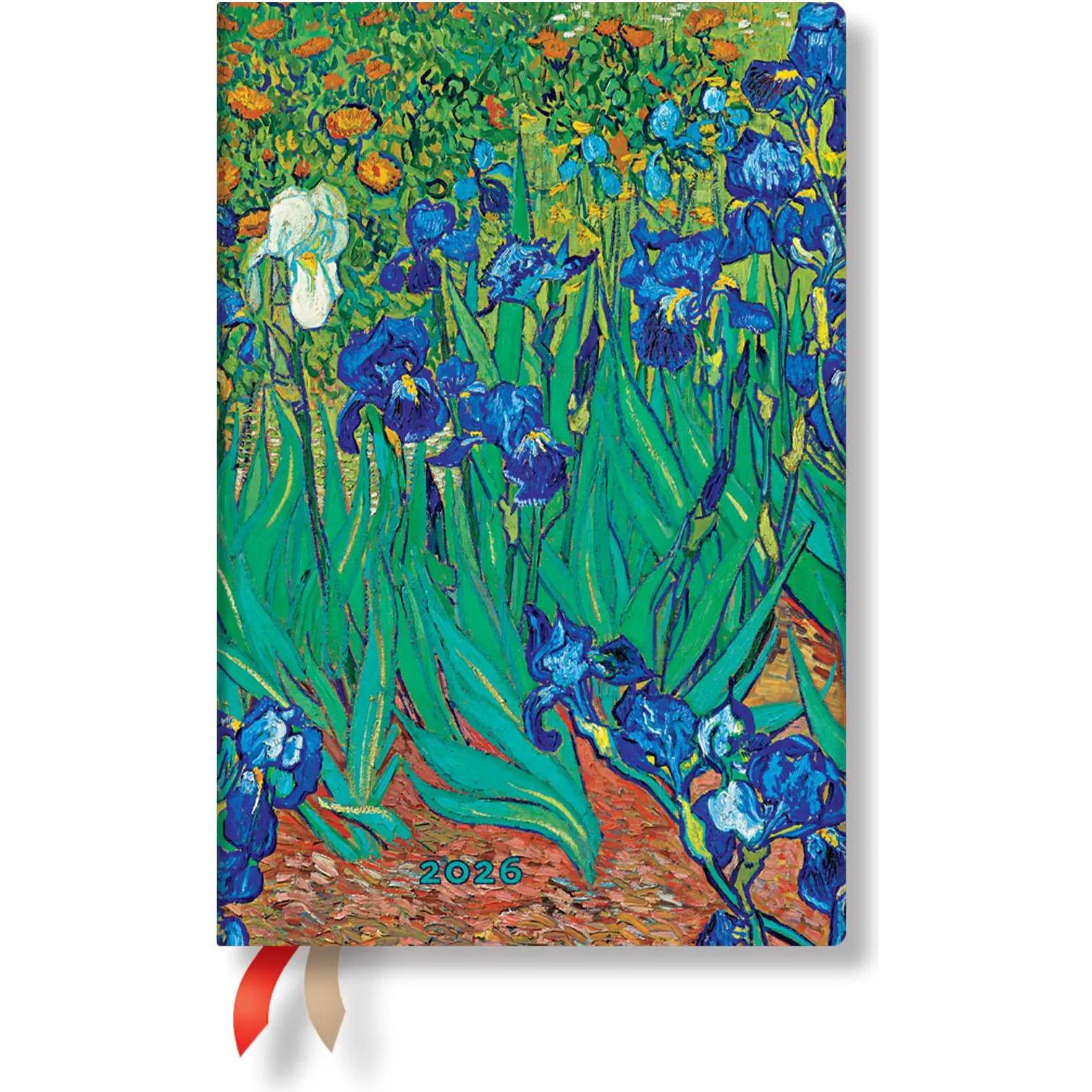 Paperblanks PAPERBLAN Agenda Iris Van Gogh 2026 DF0890-4 1W/2S HOR Mini ...
