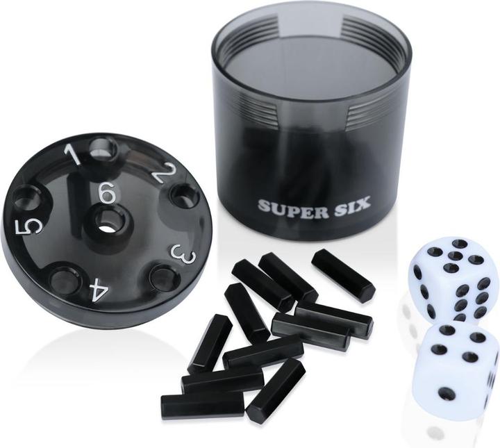 Bestsaller 3013 SUPER SIX Würfelspiel ABS Kunststoff, auch für die ...
