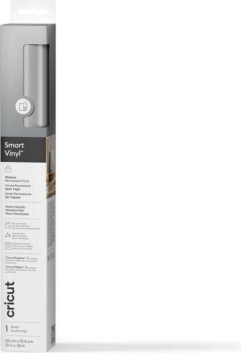 Cricut Smart Vinyl Permanent 33x91cm 1 sheet Mat Silver (P) - Digitec