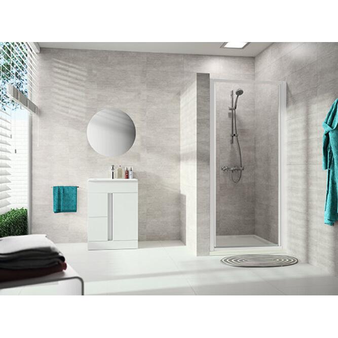 Hüppe Alpha 2 pivot door, in recess, 880x2000mm, fully framed - Galaxus