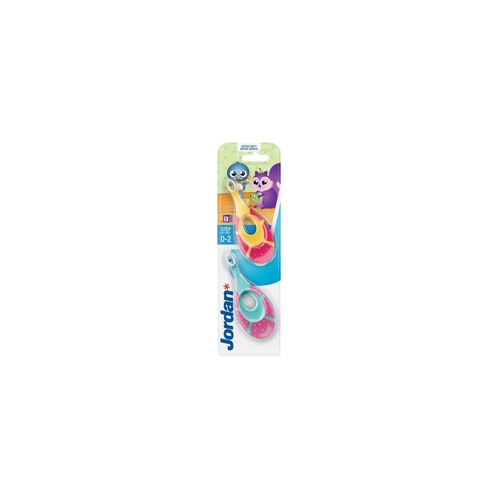 Jordan Step By Step Toothbrush For Children 0-2 Years Soft 2Pcs - Galaxus
