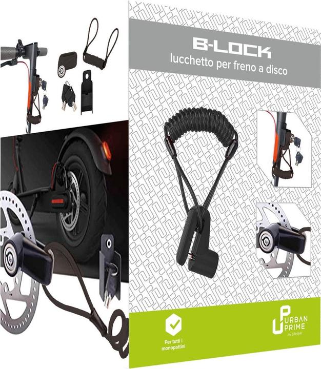 Urban Prime UP-MON-LCK bicycle anti-theft device Black - Galaxus