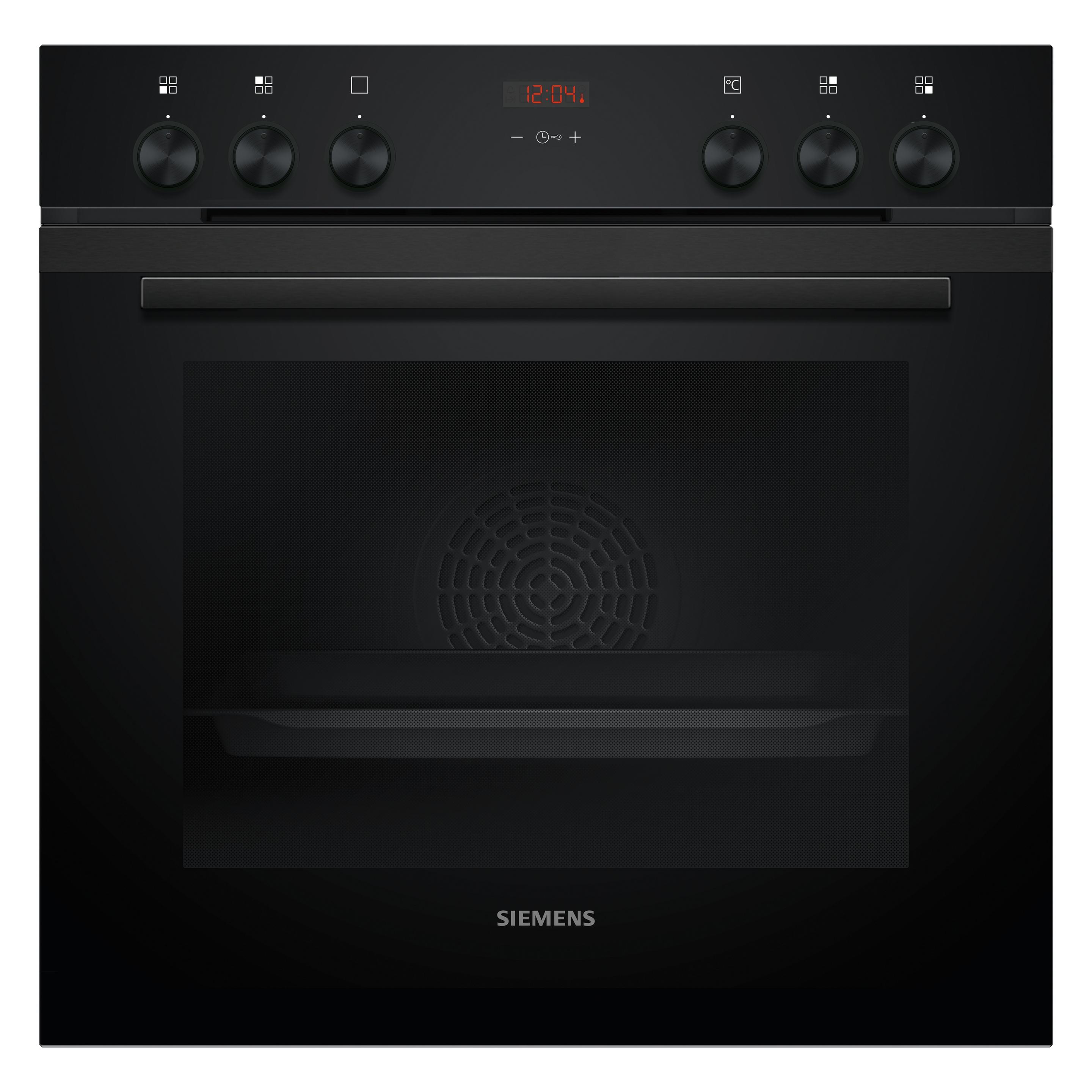 Siemens iQ300, built-in cooker, 60 x 60 cm, Deep black inox, HE213ABB0 ...