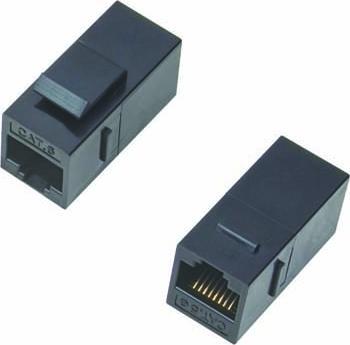 Datacom Connector panel UTP 2 x RJ45 (8p8c) Cat6, straight, plastic ...