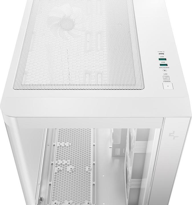 Deepcool " CG530U 4F WH ATX Curved Glass Panoramic Case White" - Galaxus