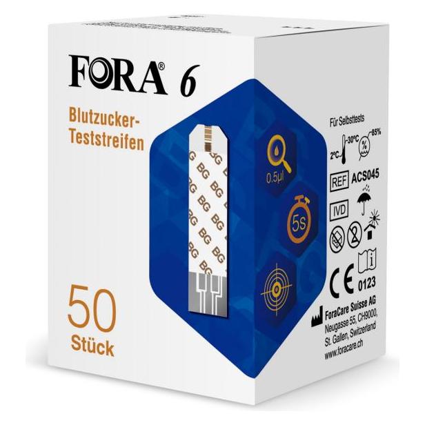 Fora 6 Connect Bluetooth inkl. Blutzuckerteststreifen - Galaxus