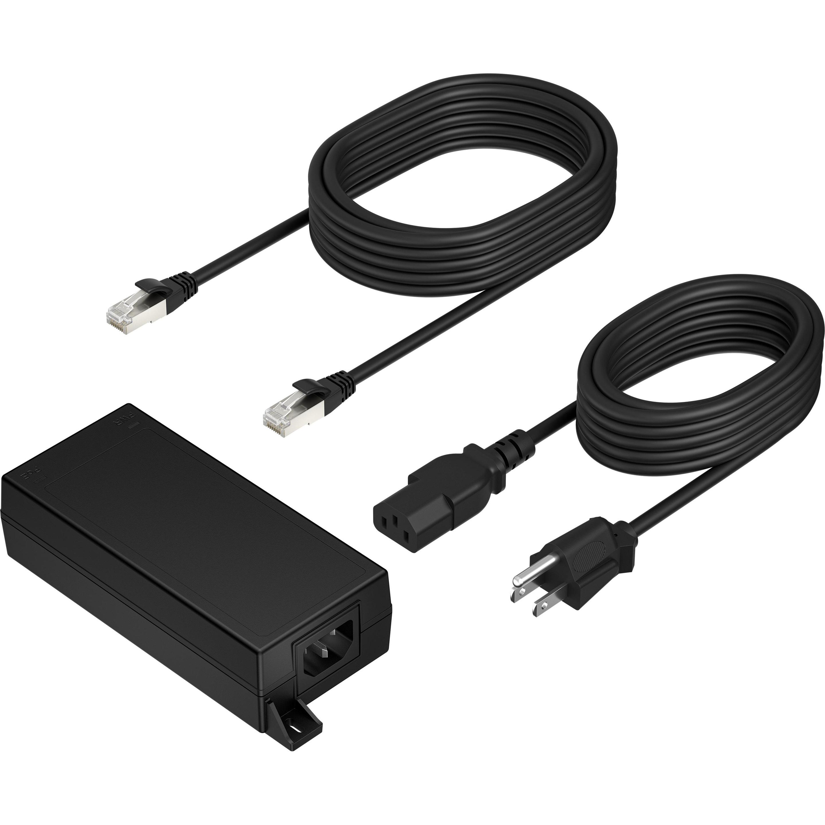 HP Poly PoE++ 65W 2.5G Adapter with 3.66m CAT6A Cable and Power Cord