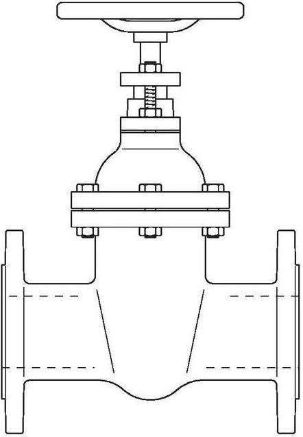 Oventrop OV Flanged gate valve Hygate AFC PN 16, grey cast iron DN 300 ...