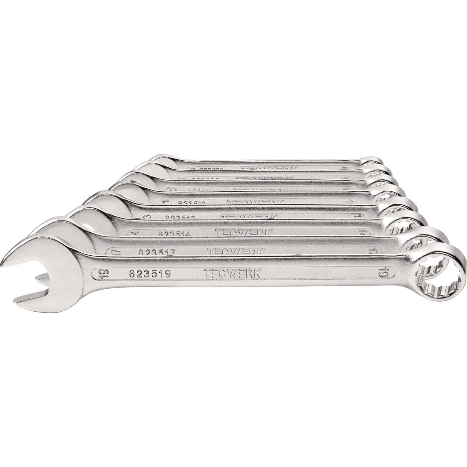 Tecwerk Combination spanner set 9-part spanner width 10–32 mm shape A ...