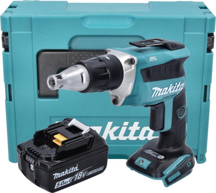 Makita DFS 452 T1J Akku Schnellbauschrauber 18 V Brushless + 1x Akku 5 ...