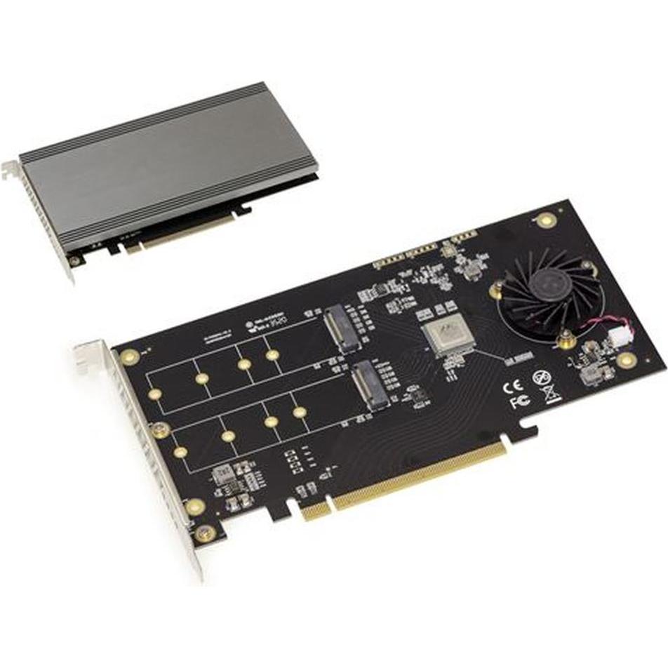 Kalea-informatique PCIe 31 card 16x for 2 SSD M2 NVMe M Key M2 NGFF ...