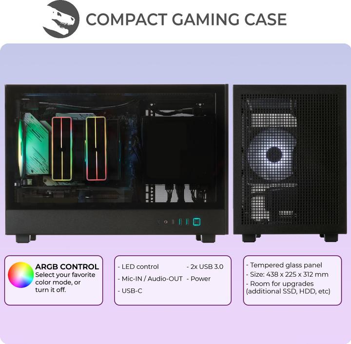Sedatech Expert Gaming Mini-PC - UCCM437I1I1HF (2000 GB, 32 GB) - Galaxus