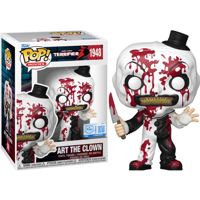 Funko POP! Terrifier 3 - Art The Clown with Knife (Bloody) Exclusive ...