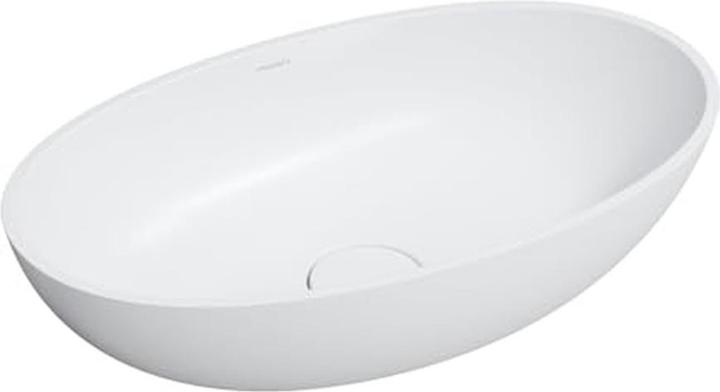 Omnires Shell M+ ovales Aufsatzwaschbecken 60x35 cm, mattweiss - Galaxus