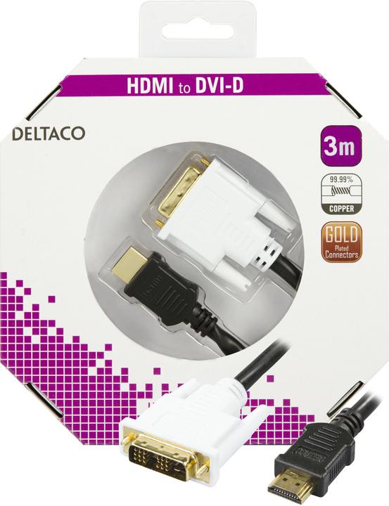 Deltaco HDMI-113-K video cable adapter HDMI Type A (Standard) DVI-D ...