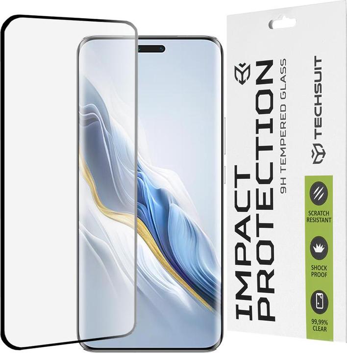 Techsuit - 111D Full Cover / Full Glue Glass / 3D Curved Screen - Honor ...