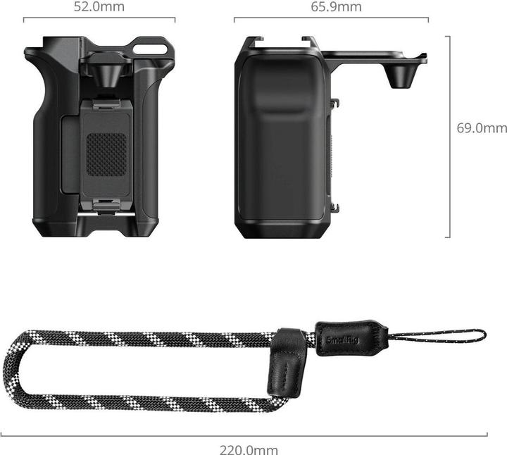 SmallRig 5826 Handle for DJI Osmo Action 5 Pro / 4 / 3 - Digitec