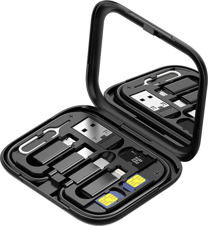 Rixus Multifunction Cable Card USB Adapter Box Kit with Mirror