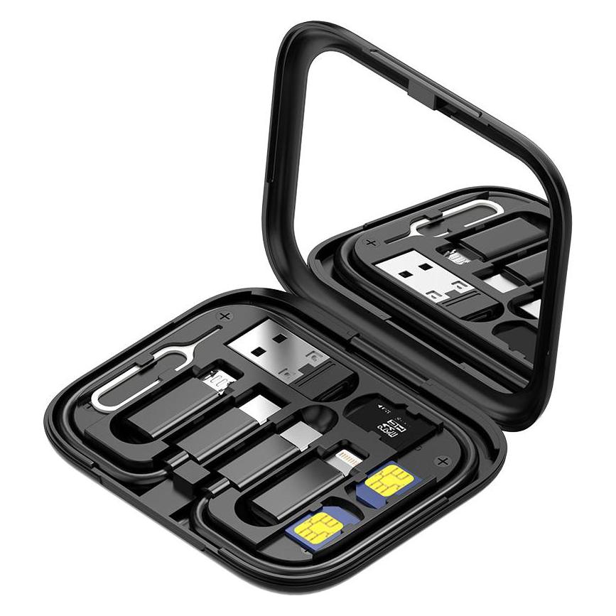 Rixus Multifunction Cable Card USB Adapter Box Kit with Mirror