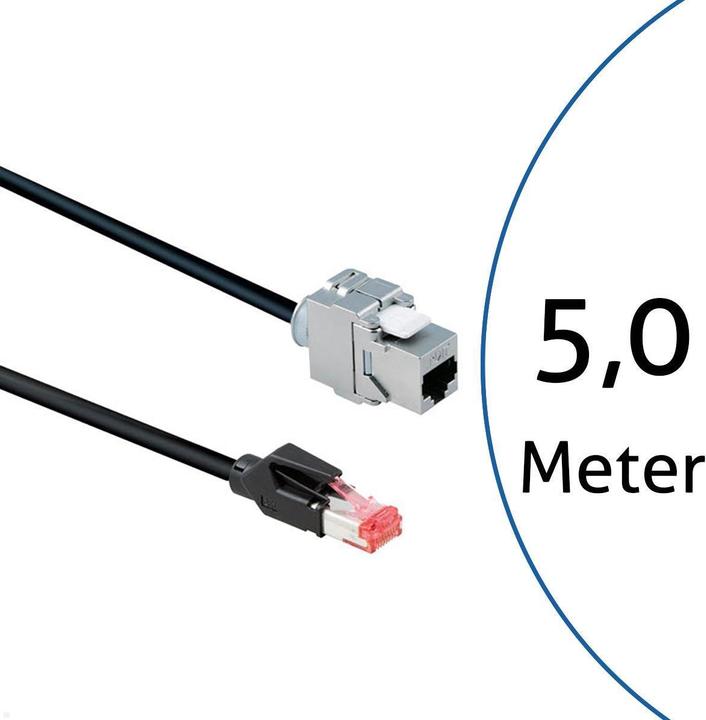Bachmann Bach CAT6a RJ45 Patch-Leitung Länge 5,0m | 918.034 (CAT6a, 5 m ...
