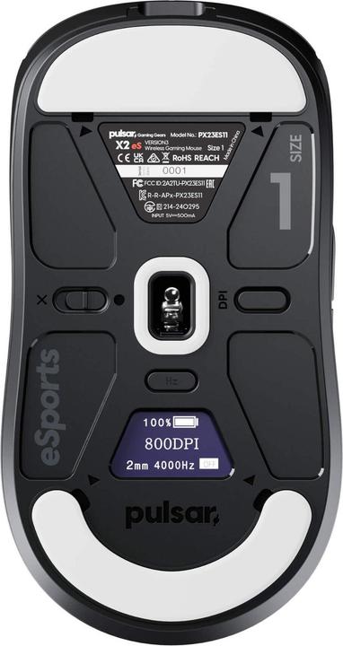 Pulsar X2 v3 eS Mini Wireless - Gaming Mus - Optisk - 5 scarce - Sort ...