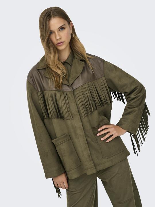Only Onlfrange Life Fauxsued Fring Jacket Otw - kaufen bei Galaxus