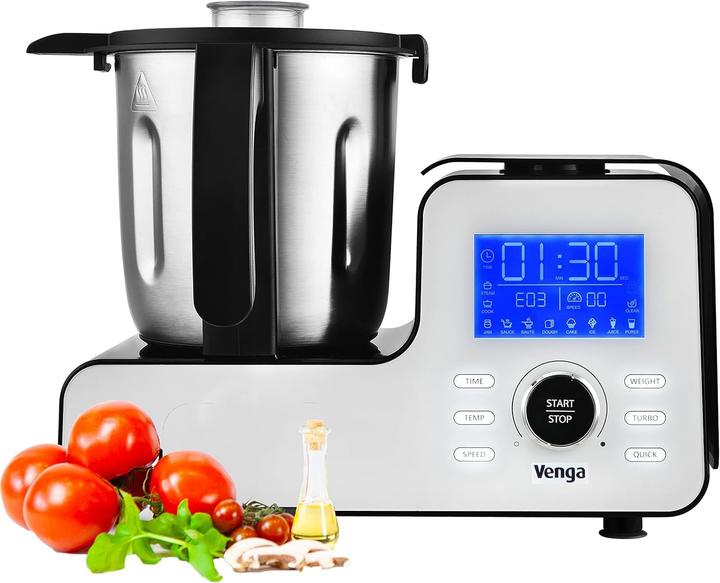 Venga Multifunctional Kitchen Robot with Scale, 10 Programs, Recipe ...