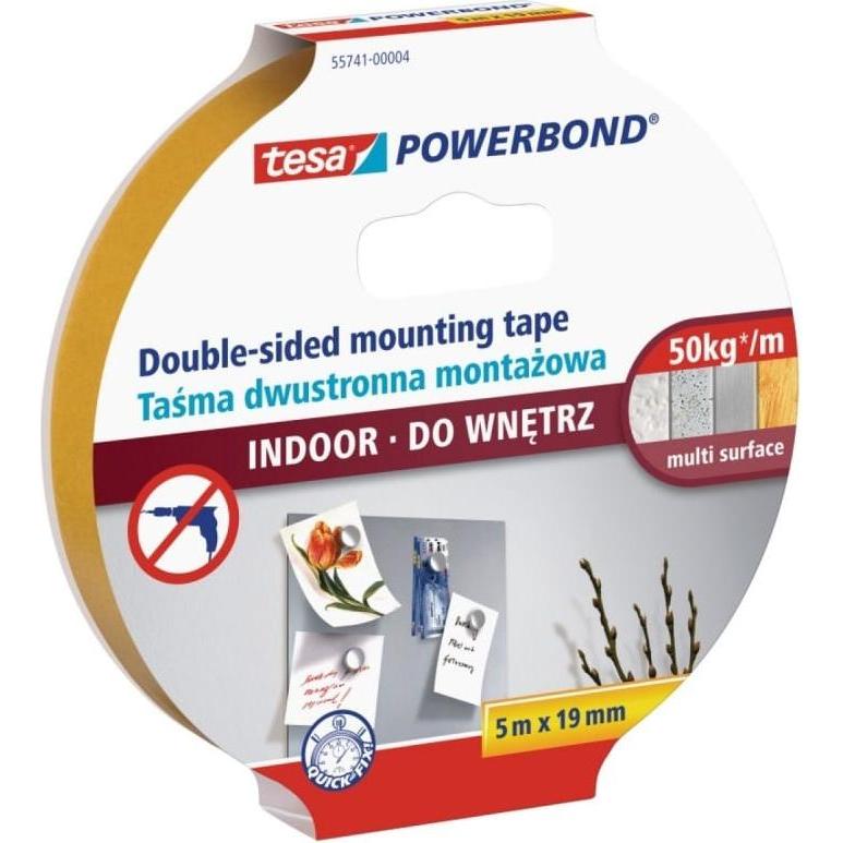 tesa doppelseitiges Schaumstoff-Montageband 19 mm für den Innenbereich ...
