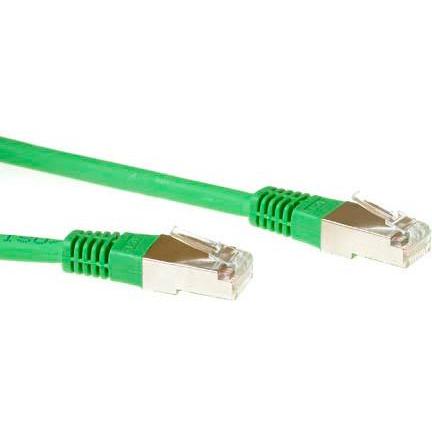 ACT Green 3 meter F/UTP CAT5E patch cable with RJ45 connectors. Cat5e f ...
