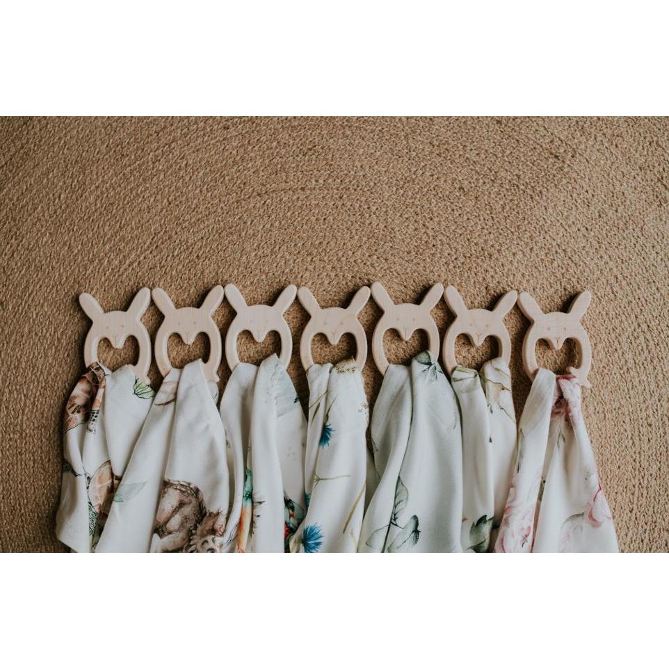 Qbana Mama Kuscheltuch Eukalyptus Schildkröte Holzbunny - Galaxus