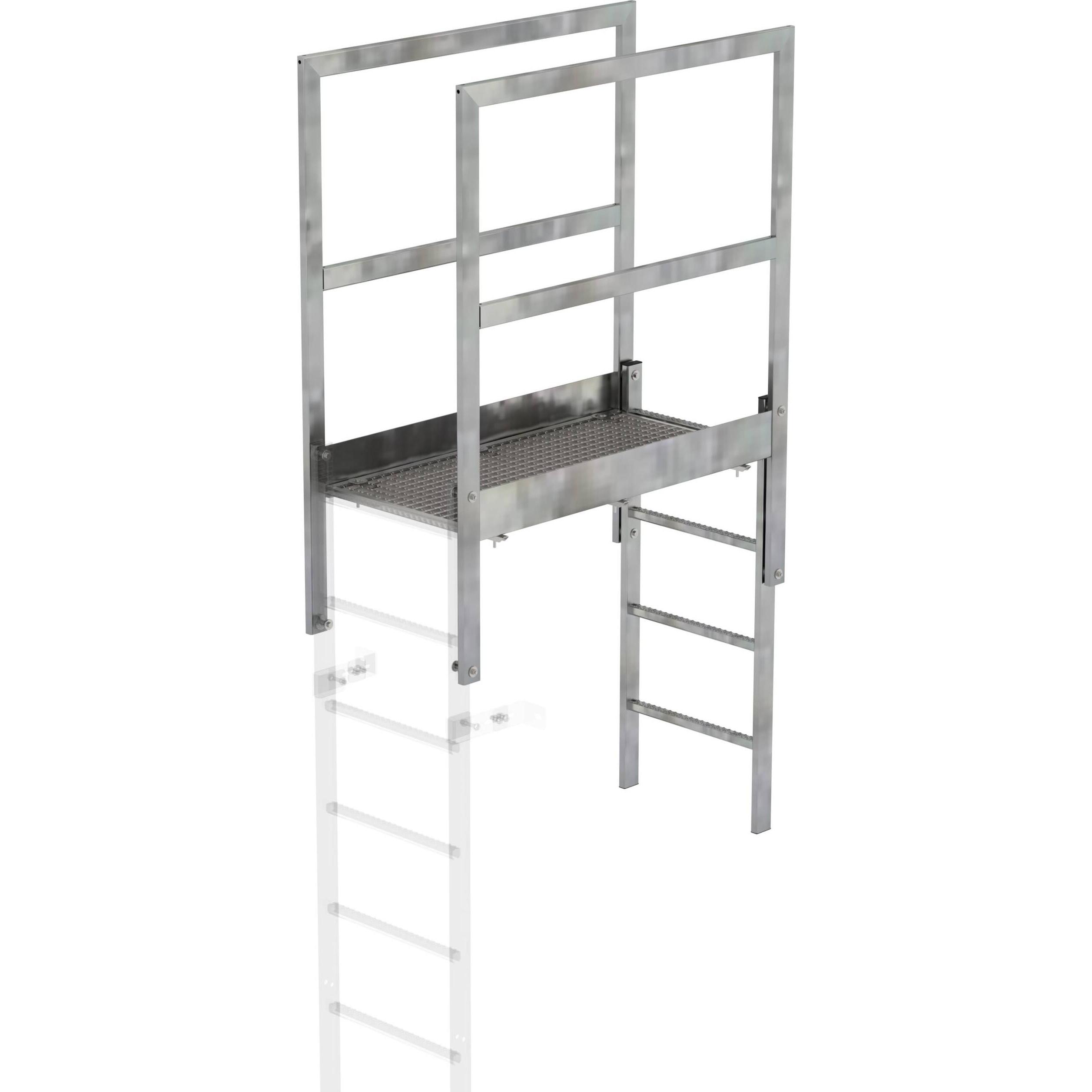 Munk Attica step-over Galvanised steel Special length 1280 mm clear ...