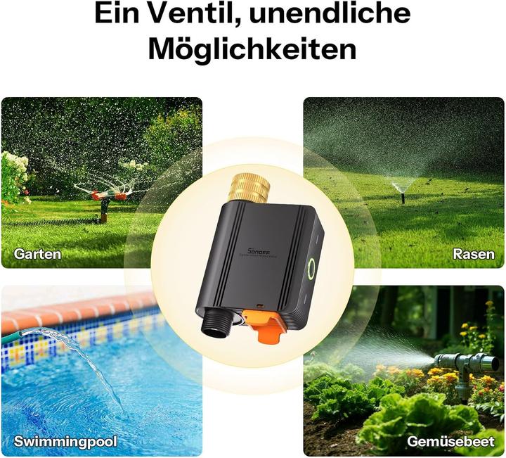 Sonoff SWV-ZFE Hydro ONE Zigbee Bewässerungscomputer mit Wasserzähler