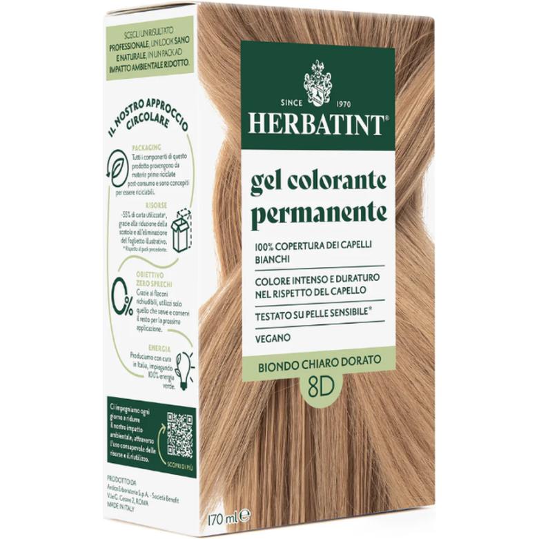 Herbatint Haarfärbegel 8D Helles Goldblond Flasche 170 ml - Galaxus