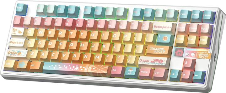 Aula Gasket F87 Pro V2 Orange Soda Kailh Meteorite Ice Cream RGB Tastatur