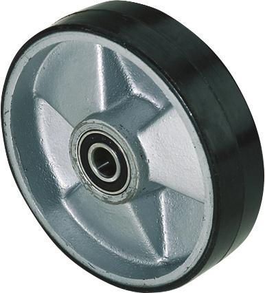 Tecwerk Swivel castor polyurethane hub L 50 mm wheel W 50 mm wheel ...