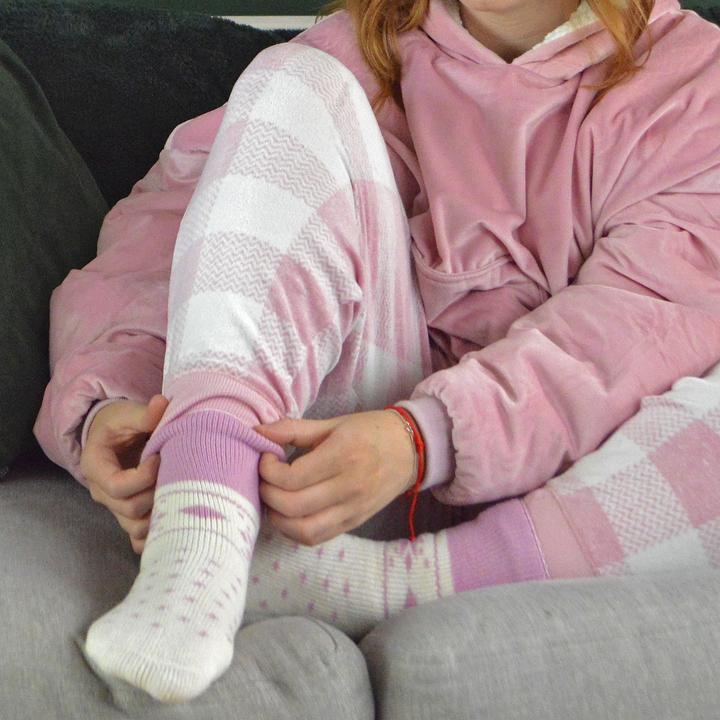 Sock Snob Kuschelsocken Wolle, Warm Thermo Bettsocken mit ...