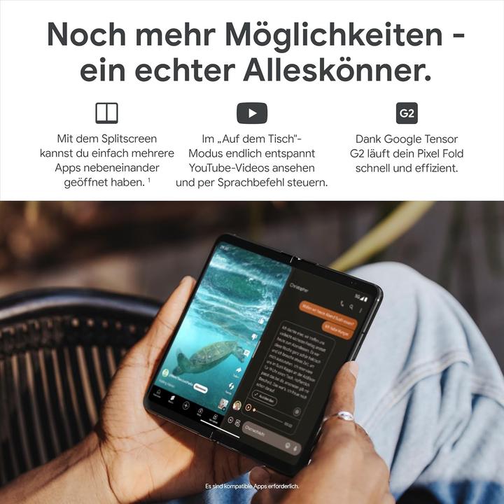 Google Pixel Fold 256 GB 5G Porcelain EU (256 GB, Beige, Porcelain ...